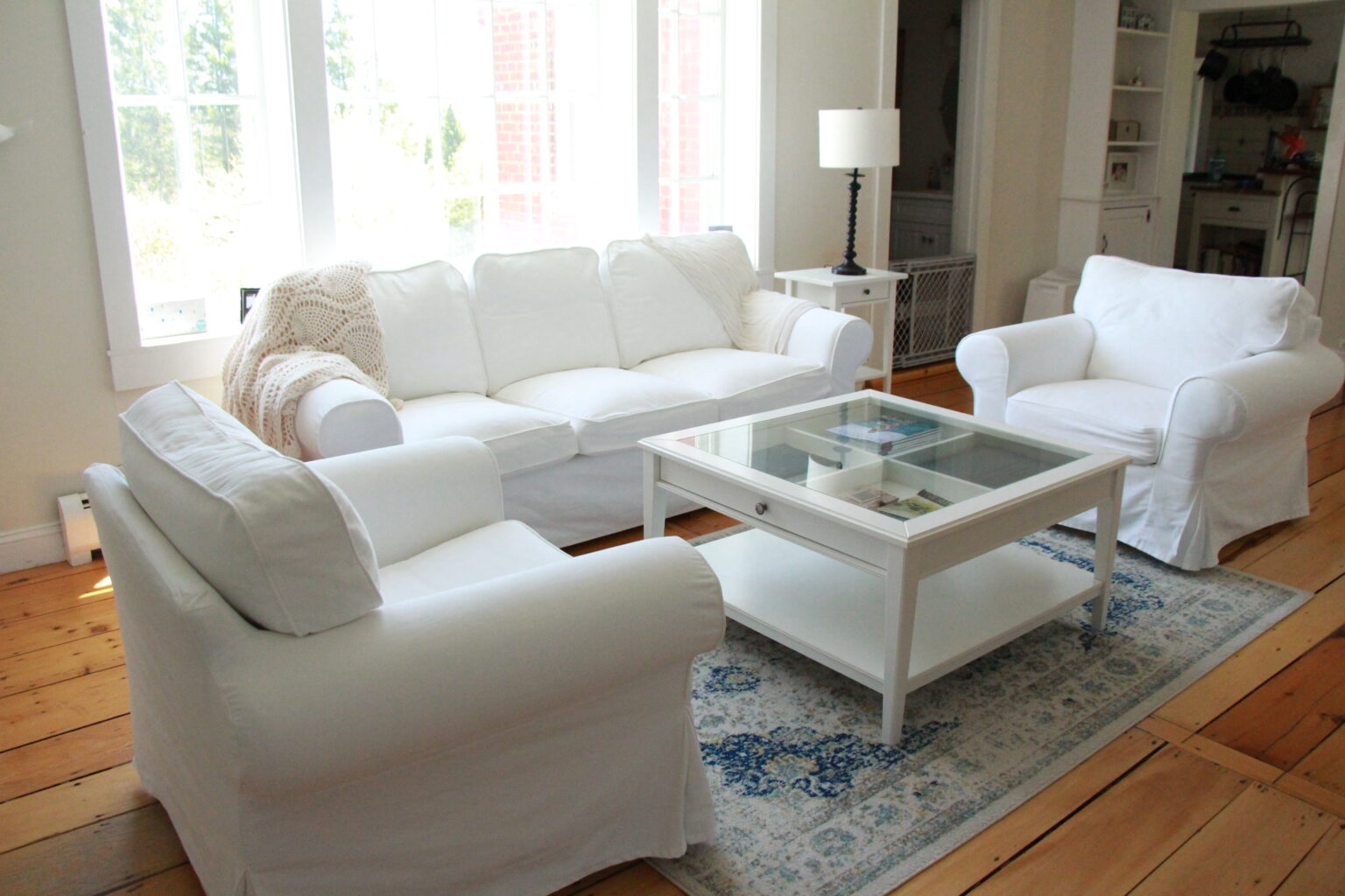 White Ikea Ektorp furniture -4 years later - My New England Seoul